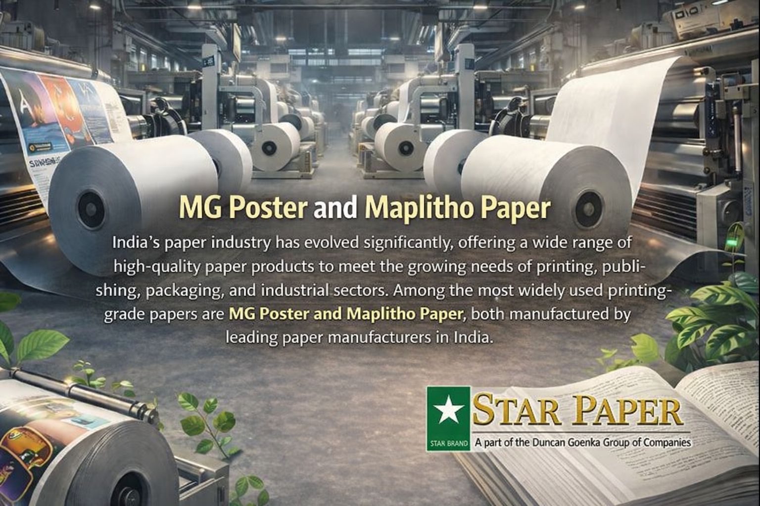 MG Poster and Maplitho Paper in India - Top Indian Manufacturers